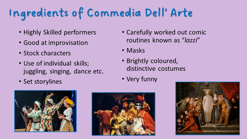 Commedia D'ell Arte: Extensive Drama resource pack | Teaching Resources