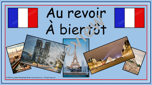French Lesson : Paris | Teaching Resources