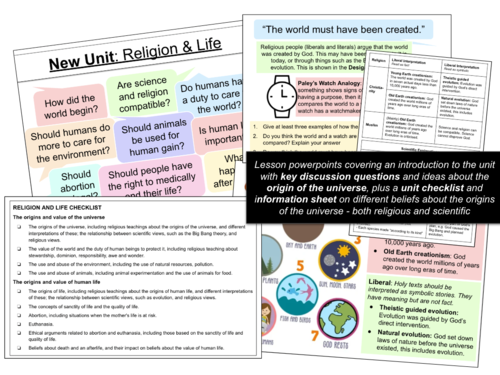 Religion & Life - WHOLE UNIT! (AQA RS GCSE) | Teaching Resources