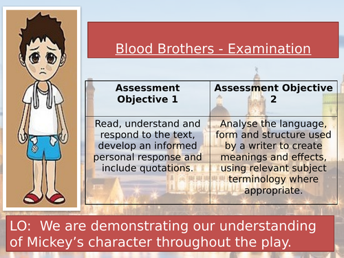 Eduqas GCSE English Literature - Blood Brothers 6 Week SOW + Revision ...