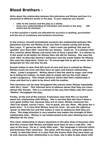 Eduqas GCSE English Literature - Blood Brothers 6 Week SOW + Revision ...