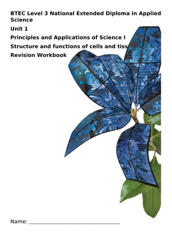 Btec Applied science - Unit 1 biology - Revision workbook | Teaching ... Btec Applied science - Unit 1 biology - Revision workbook | Teaching ...
