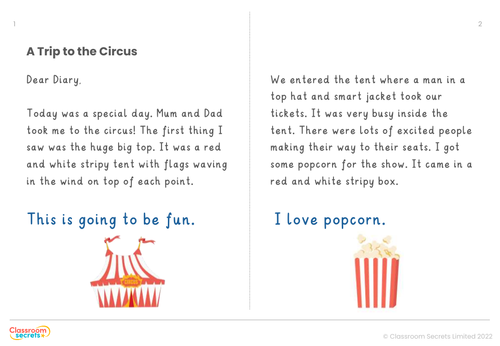 Year 1 Reading Skills - A Trip to the Circus | Teaching Resources