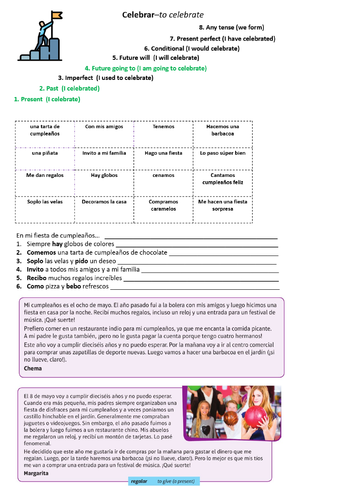 Festivales y cumples | Teaching Resources