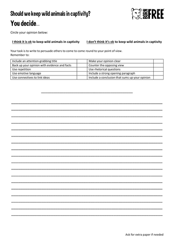 Should We Keep Wild Animals In Captivity? | Teaching Resources