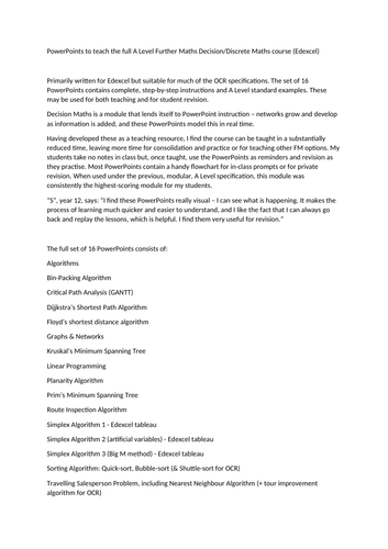 Floyd's shortest distance algorithm (Edexcel D1 version) | Teaching ...