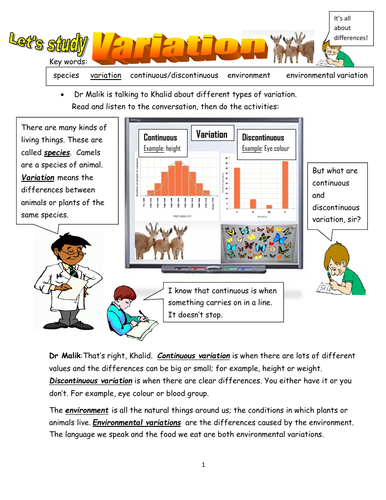 Biology! Species and Variation | Teaching Resources