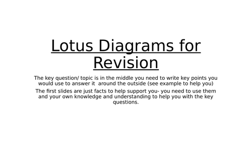 GCSE Medicine Revision Lotus diagrams | Teaching Resources