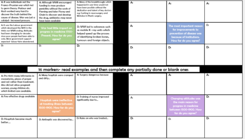 GCSE Medicine Revision Lotus diagrams | Teaching Resources