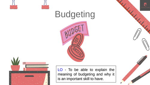 Money Budgeting Form Time Tutorial | Teaching Resources