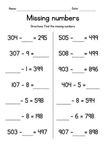Adding & Subtracting Numbers BUNDLE - Addition & Subtraction Worksheets ...