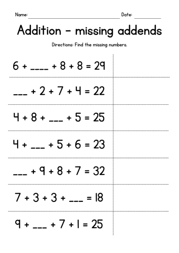 Adding & Subtracting Numbers - Addition & Subtraction Worksheets BUNDLE ...