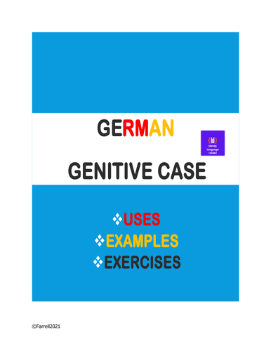 German Grammar - The Genitive Case | Teaching Resources