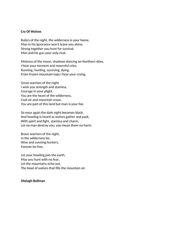 Animal Poetry - How to Analyse a Poem | Teaching Resources