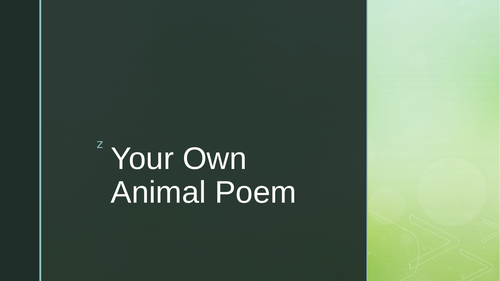Animal Poetry - Writing your own Poem | Teaching Resources
