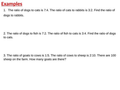 Combining Ratios - GCSE Style Questions | Teaching Resources Combining Ratios - GCSE Style Questions | Teaching Resources