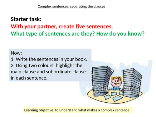 Literacy: Sentence Structures | Teaching Resources