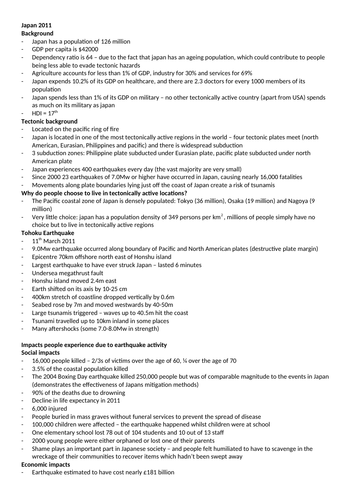 OCR Geography A Level Hazardous Earth Revision Pack | Teaching Resources