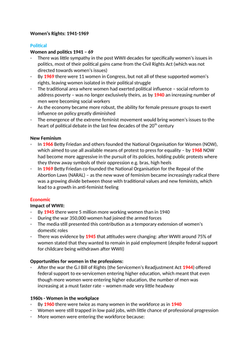 OCR A Level History Civil Rights Revision | Teaching Resources