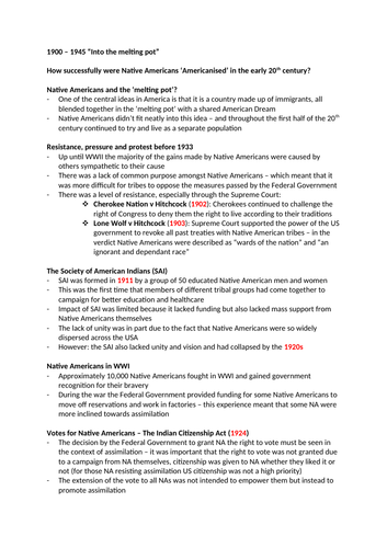 OCR A Level History Civil Rights Revision | Teaching Resources
