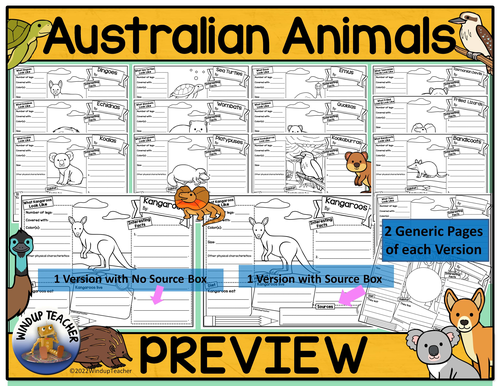 Australian Animal Research Activity | Teaching Resources