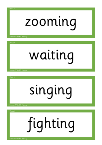 Little Wandle Summer 1 Word Cards | Teaching Resources