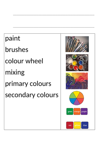 Mixing colours and Mixed Media | Teaching Resources