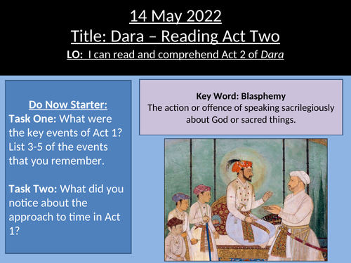 IGCSE Drama: Dara Act 2 | Teaching Resources