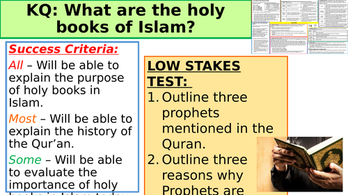 Holy Books in Islam | Teaching Resources
