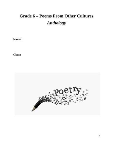 KS3 Poems From Other Cultures SOW | Teaching Resources