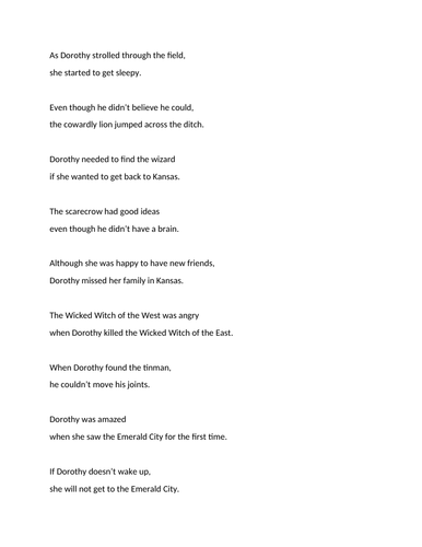 Wizard of Oz | Teaching Resources