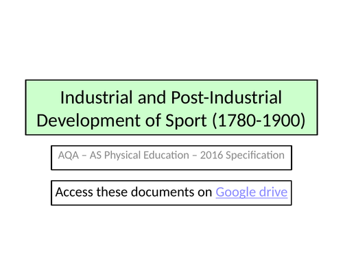 AQA A Level PE 7581 and 7582 Sport and Society full unit bundle ...