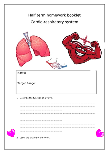 Cardiorespiratory revision booklet | Teaching Resources