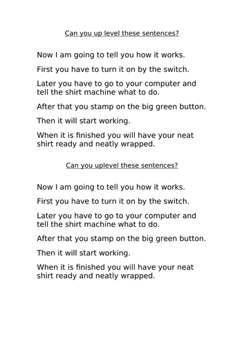 Year 6 Literacy Revision Autobiography Explanation Texts The Shirt ...