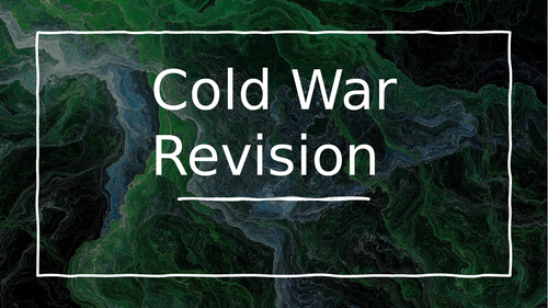 GCSE History Revision - Cold War | Teaching Resources