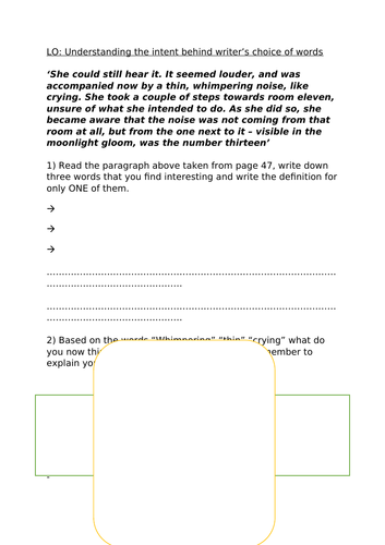 Room 13 worksheets | Teaching Resources