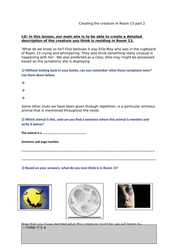 Room 13 worksheets | Teaching Resources