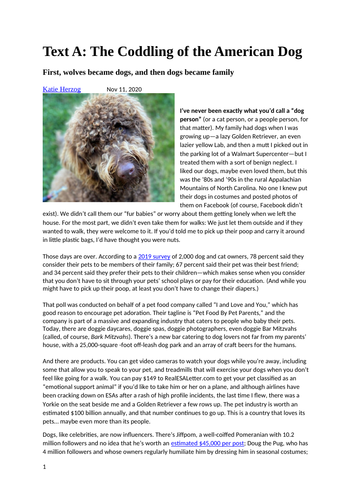 GCSE reading and writing tasks on Dog Ownership | Teaching Resources