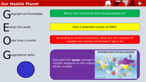 Our Hostile Planet KS3 SOW | Teaching Resources