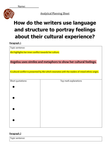 IGCSE Edexcel English Language Analytical Coursework Scheme of Work ...
