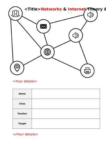 KS3 Networks & Internet Booklet [Word Version] (Networks from semaphores to the Internet ...