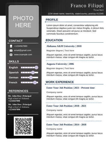 Editable Resume Template MS Word | Teacher Educator Resume | CV Cover ...