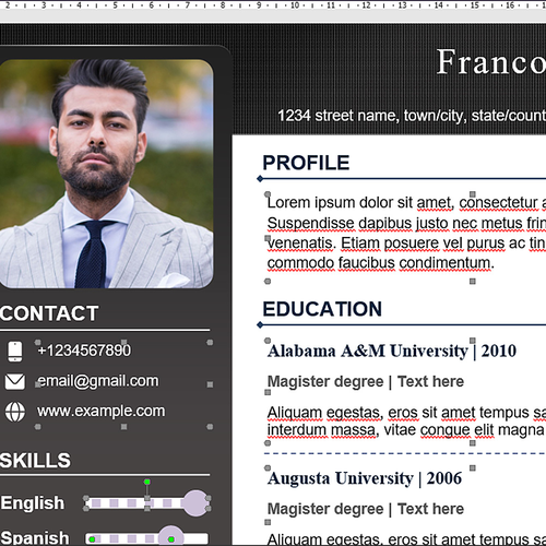 Editable Resume Template MS Word | Teacher Educator Resume | CV Cover ...