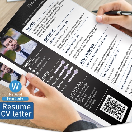 Editable Resume Template MS Word | Teacher Educator Resume | CV Cover ...