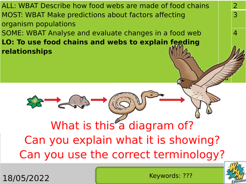 KS3 Science, Ecosystems: Interdependence and Plant Reproduction ...