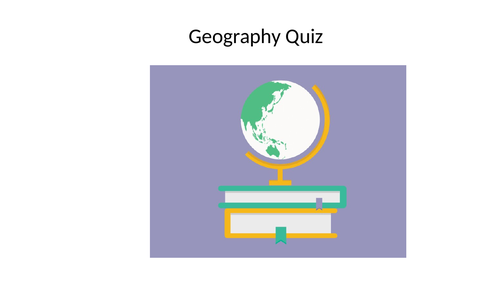 Geography Quiz | Teaching Resources