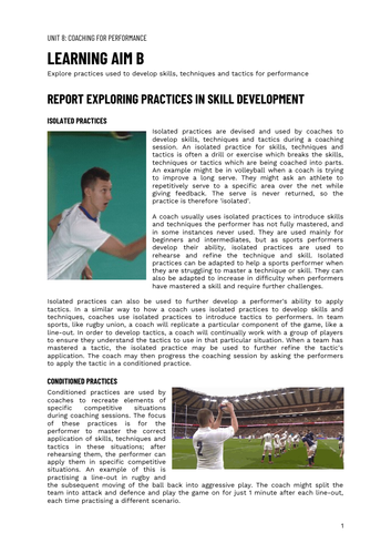 BTEC Level 3 In Sport - Unit 8 Complete Package | Teaching Resources