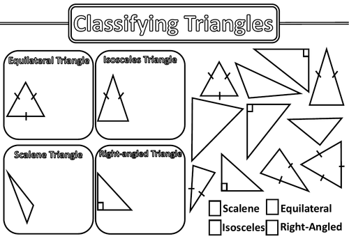 Classifying Triangles Activity | Teaching Resources