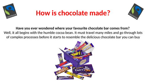 How chocolate is made - Causal Conjunctions | Teaching Resources