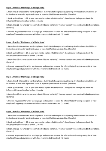 IGCSE Edexcel English Language Anthology SOW | Teaching Resources